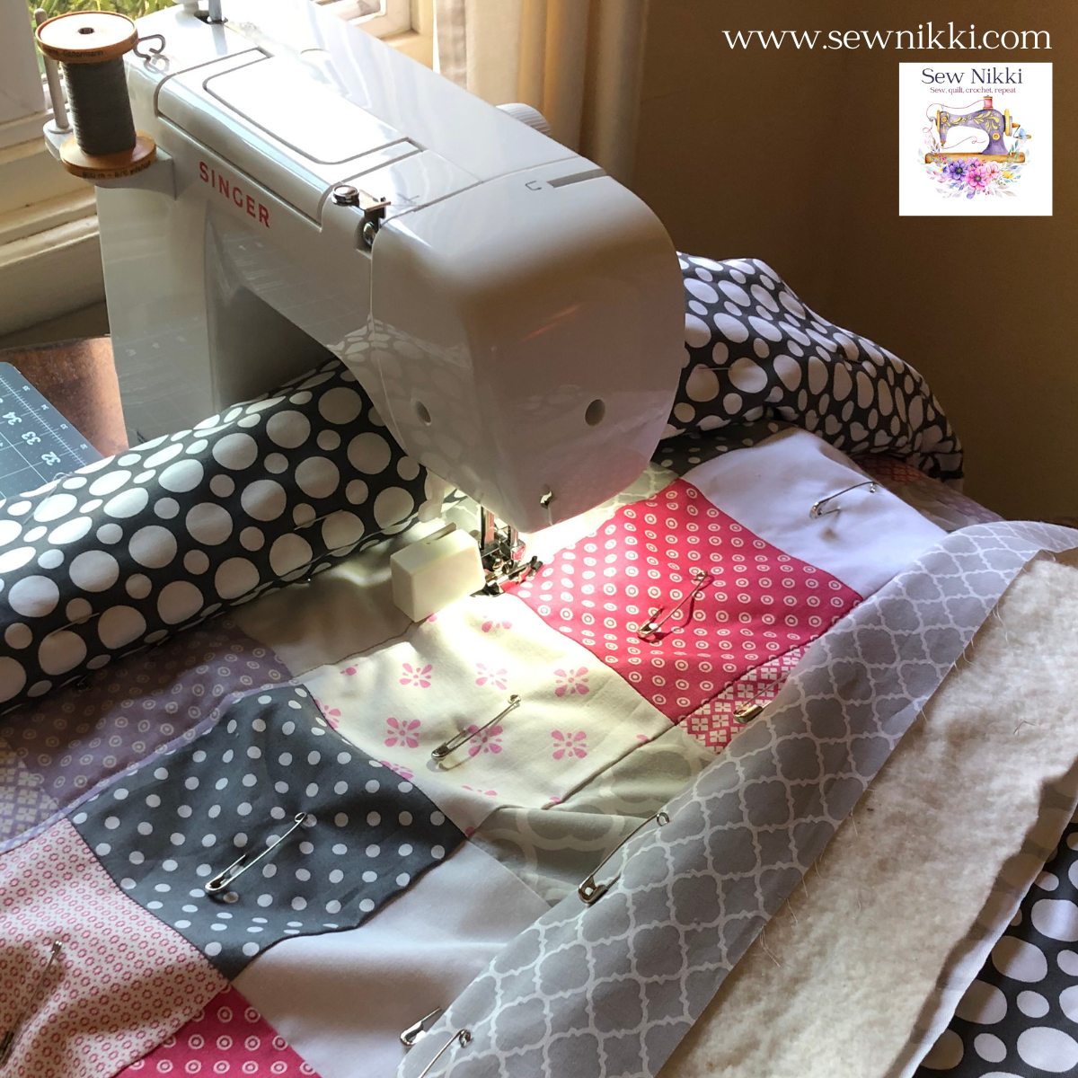 How to Machine Quilt With Walking Foot For Beginners - Sew Nikki