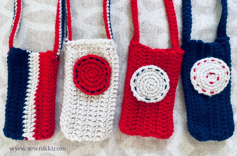 Easy Crochet Purse (Cell Phone Bag Free Pattern) - Sew Nikki