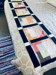Table Runner DIY - Simple Quilted Fabric Table Runner - Sew Nikki