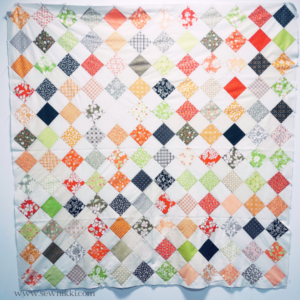 Charm Square On Point Quilt Pattern & Tutorial - Sew Nikki