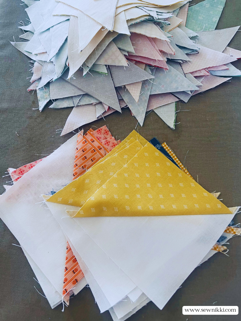 How To Make Half Square Triangles - Easy Formula Chart - Sew Nikki