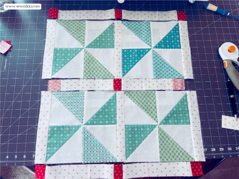 Pinwheel Quilt Pattern - Jolly Table Topper - Sew Nikki