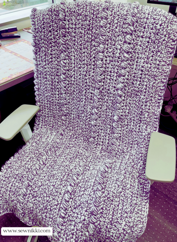 Free One Piece Crochet Afghan Pattern - Bobble Afghan - Sew Nikki