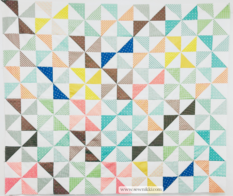 How to Make Pinwheel Quilt Block & Free Quilt Pattern - Sew Nikki