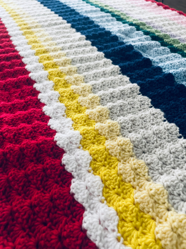 Free Crochet Pattern, Classic Shell Stitch Afghan - Sew Nikki