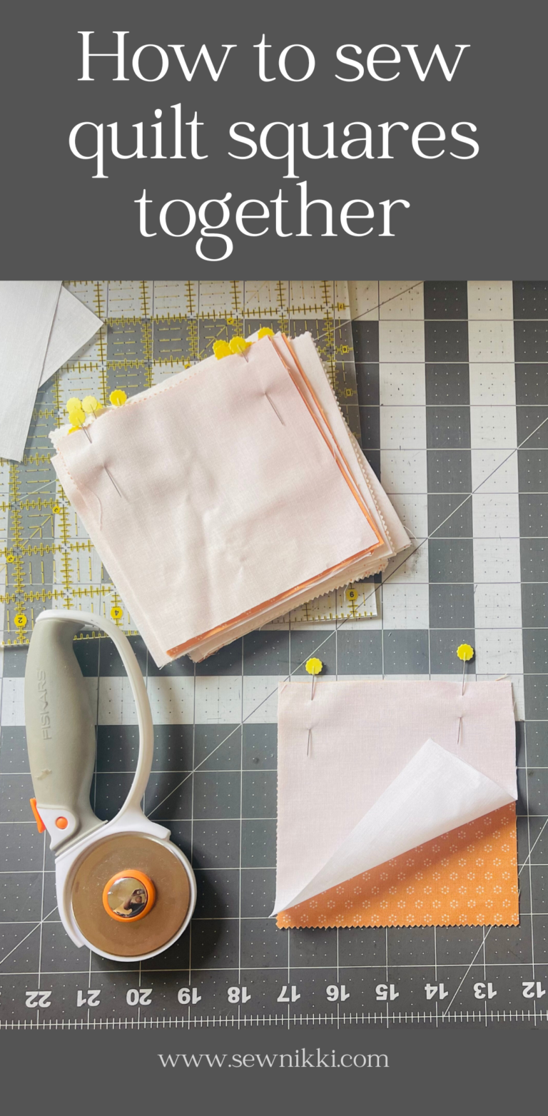 How to Sew Quilt Squares Together | Quilting Tutorial - Sew Nikki