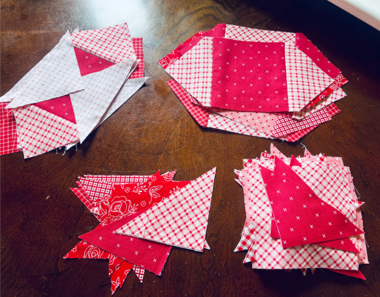 "Blushing Blocks" Square in a Square Quilt Pattern - Sew Nikki