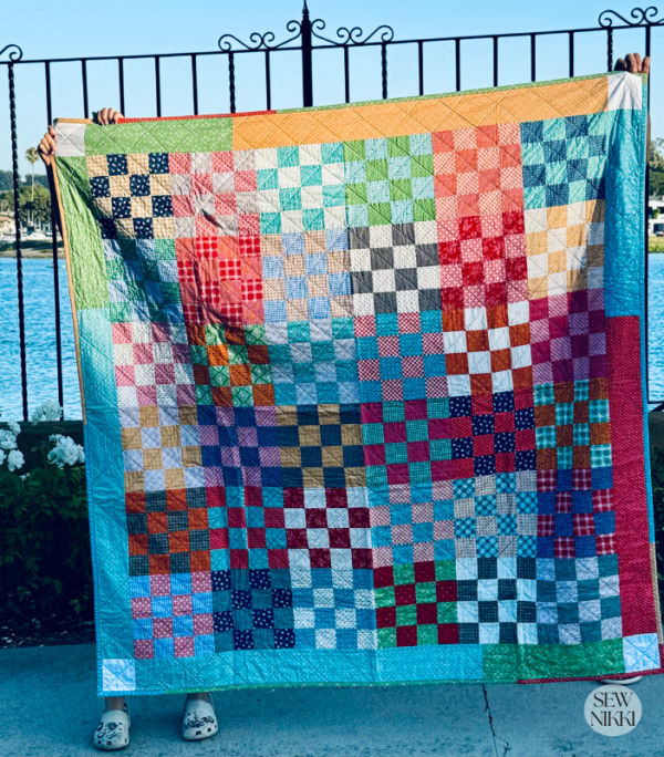 Finished Checkerboard Quilt, Free Quilt Pattern - Sew Nikki