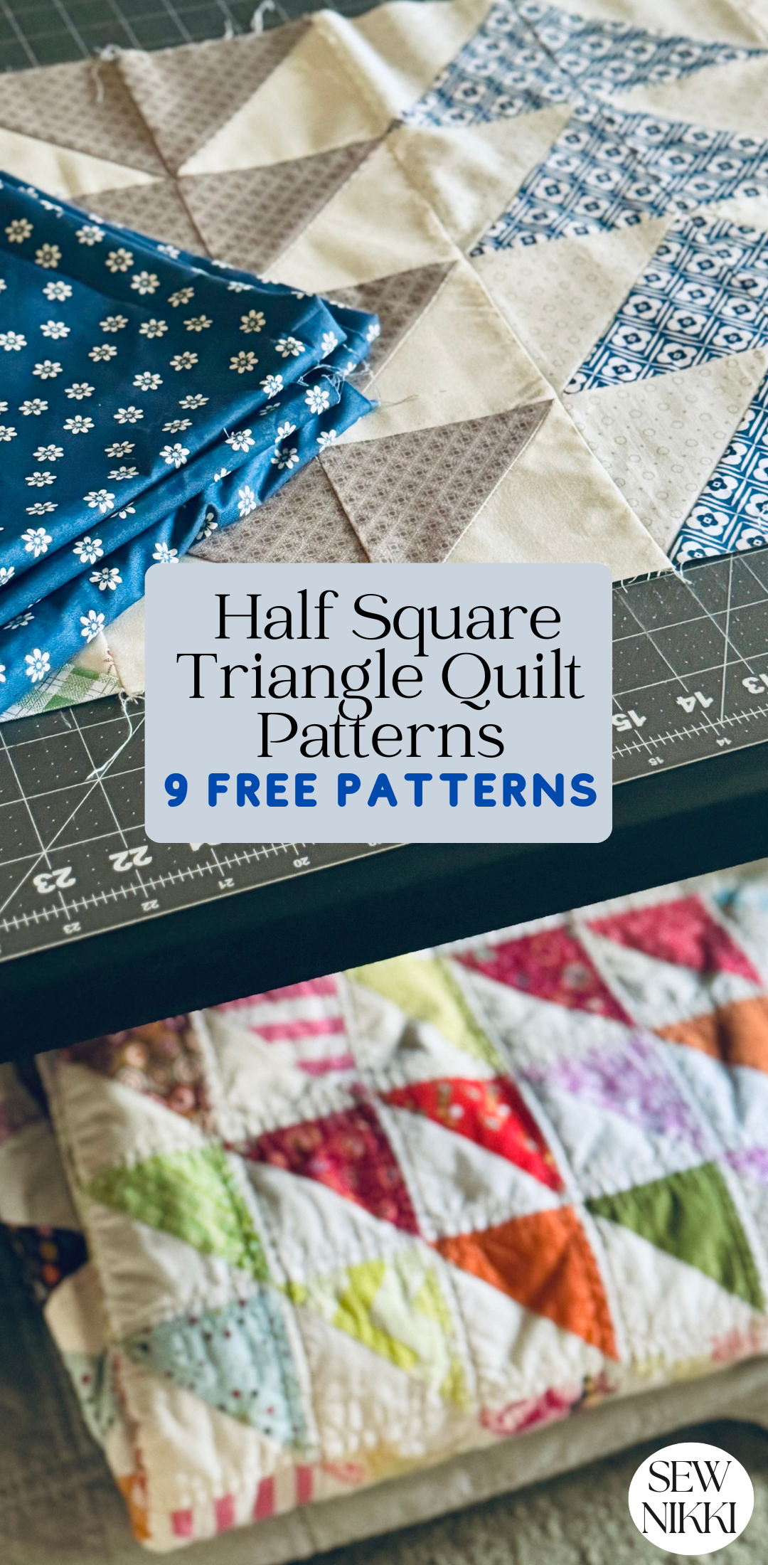 FREE & EASY Half Square Triangle Quilt Patterns