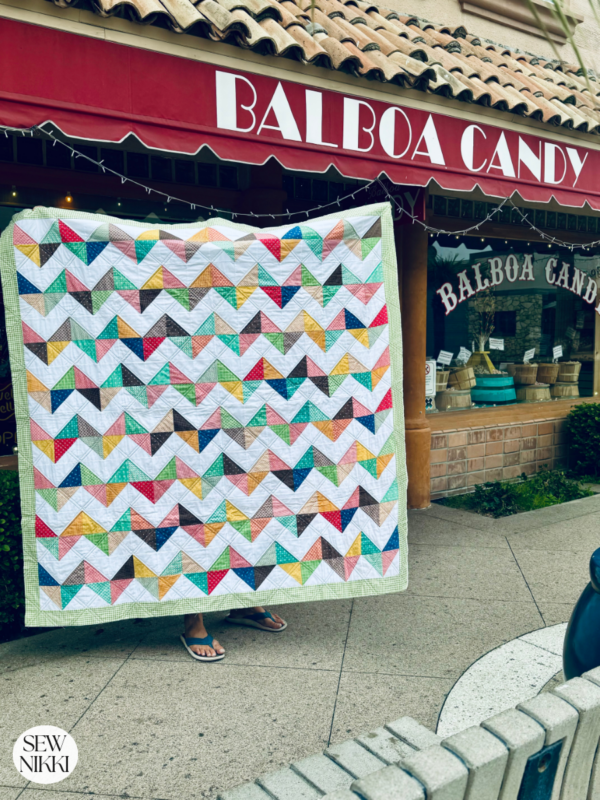 Free Chevron Quilt Pattern - The Jagged Quilt - Sew Nikki