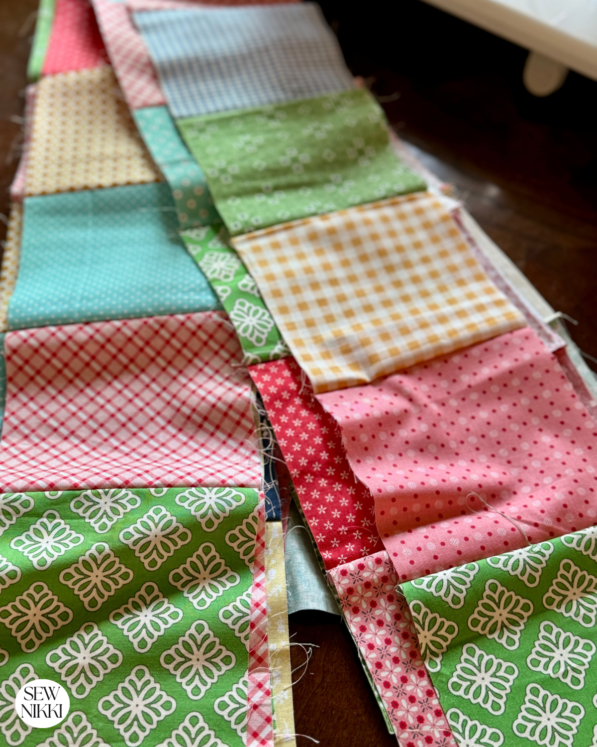 How to Sew a Double Sided Patchwork Blanket - Sew Nikki