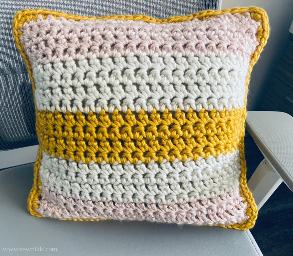 Modern Pillow Cover Crochet Pattern - Sew Nikki