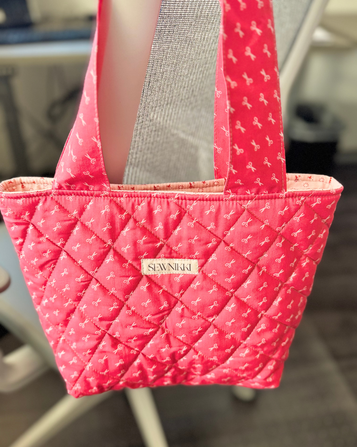 Pink Small Tote - Sew Nikki