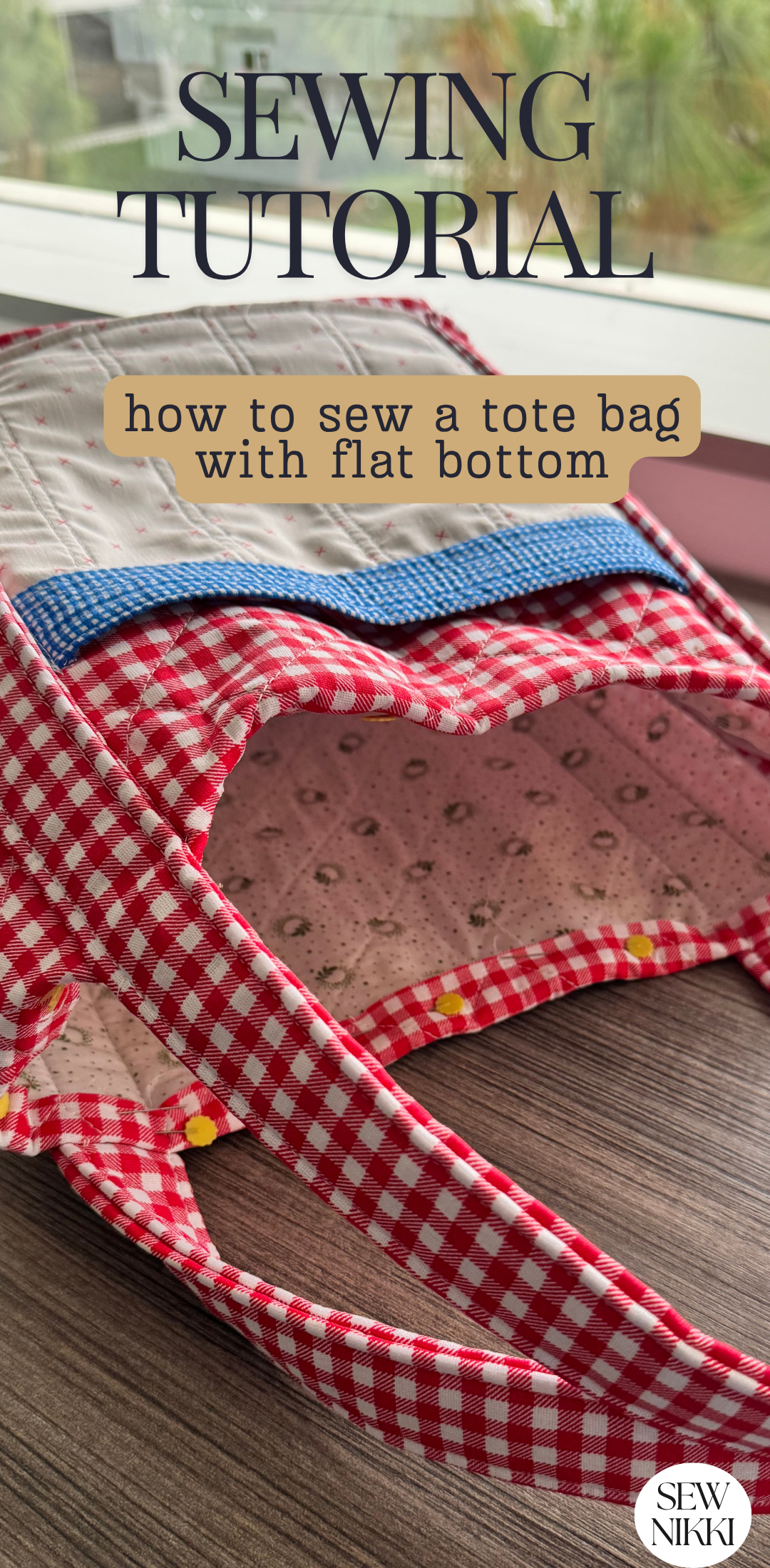 How to Sew a Tote Bag With Flat Bottom- Three Ways