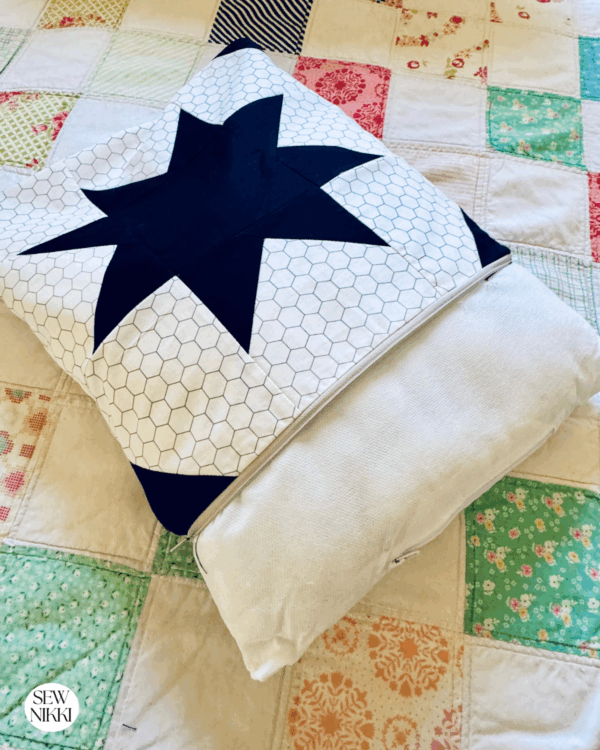 How to Sew a Zippered Pillow Cover - Sew Nikki