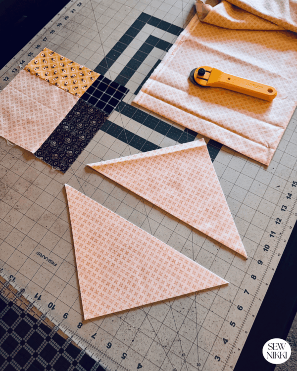 On Point Disappearing Nine Patch Quilt Pattern
