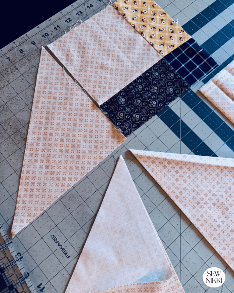 On Point Disappearing Nine Patch Quilt Pattern