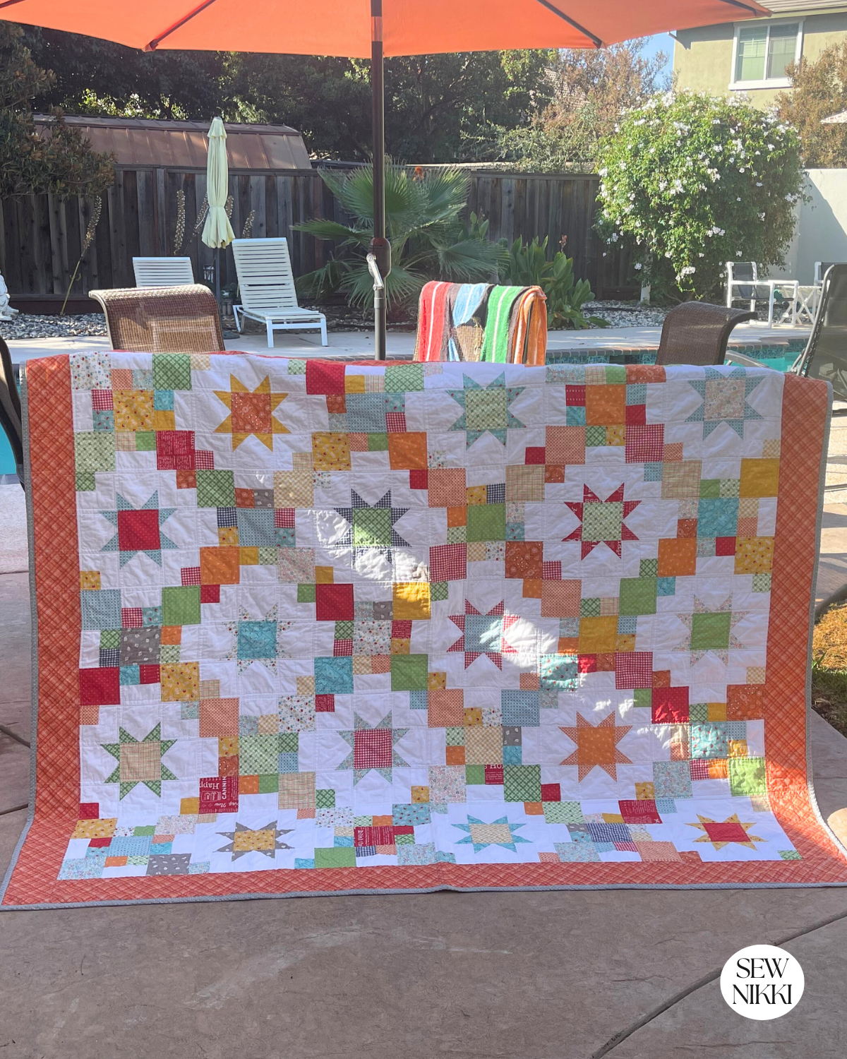 Cluck Cluck Sew Patterns - Brightly Beginner Quilt - Sew Nikki