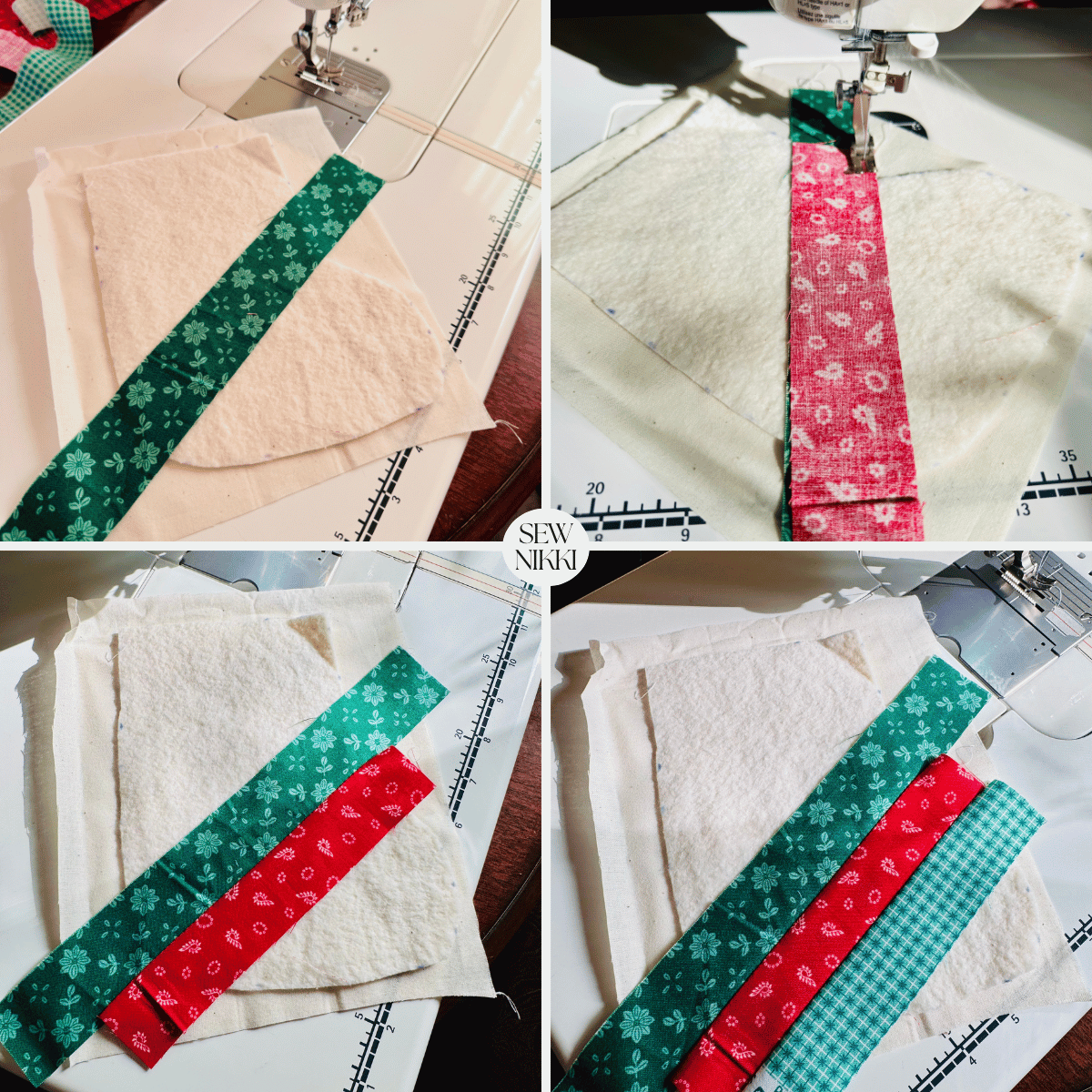 Tiny Quilted Christmas Stocking Sewing Pattern and Tutorial - Sew Nikki