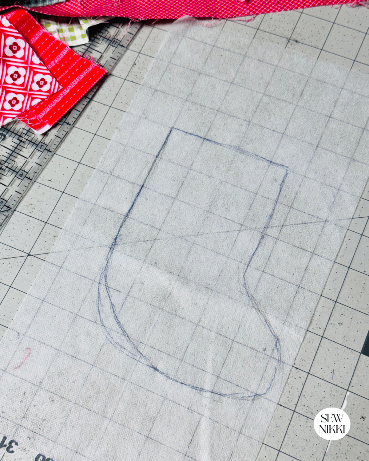 Tiny Quilted Christmas Stocking Sewing Pattern and Tutorial - Sew Nikki