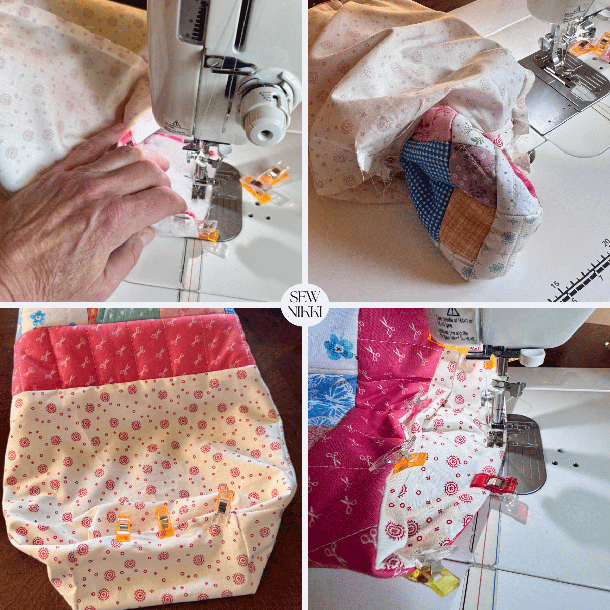 Easy Fabric Box Sewing Pattern (Storage Basket) - Sew Nikki