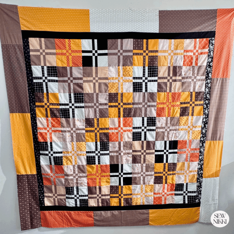Bella Disappearing Four Patch Quilt Pattern (Free) - Sew Nikki